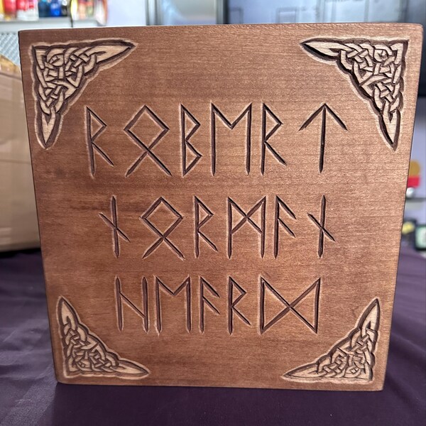 Simple Tall Wood Urn, for Human Ashes, Wooden Memorial Box, Carved ...