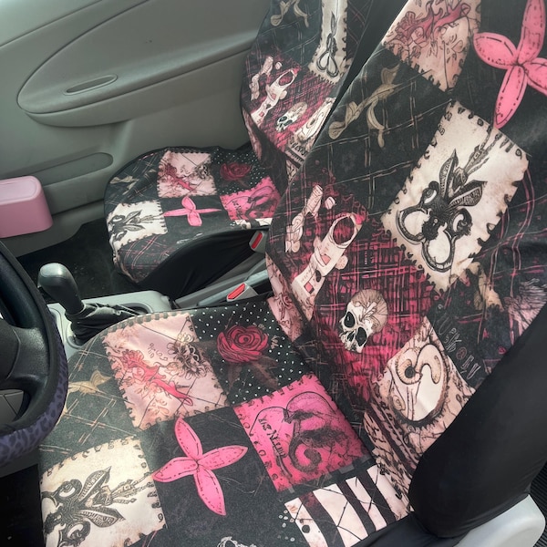 Gothic Vampire Aesthetic Car Seat Cover, Goth Car Accessories, Witchy ...