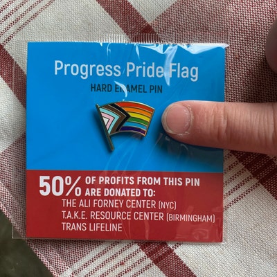 Progress Pride Flag Pin - Etsy