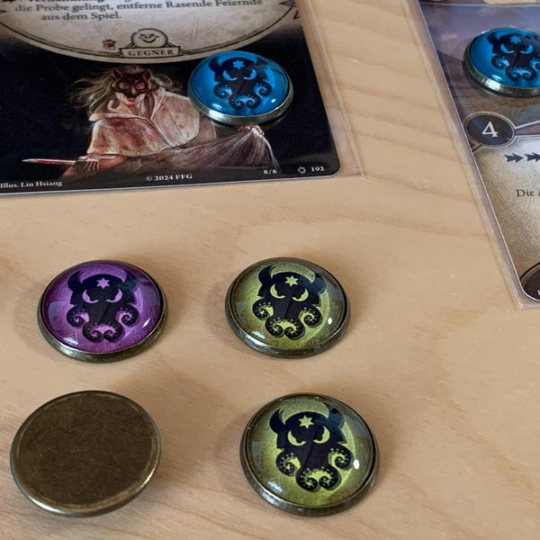 Arkham Horror the Card Game Compatible Premium Brass Backed Enemy ...