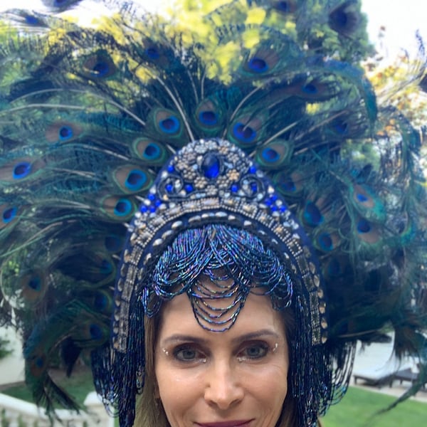 MADE TO ORDER Fire Dragon Horn Mohawk Avant Garde Headpiece Headdress ...