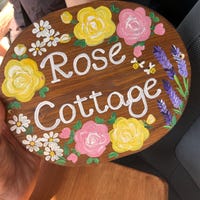 Hand Painted Allotment Plot Number Plaque: Personalised Garden Sign ...