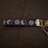 Sun and Moon Key Fob, With Brass Plated Hardware - Etsy