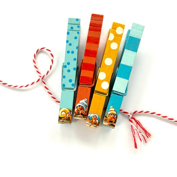 Student Classroom Clothespins Hand Painted Personalized Kids Artwork ...