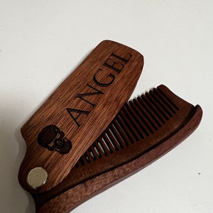 Custom Engraved Beard Comb Personalized Wooden Comb - Etsy