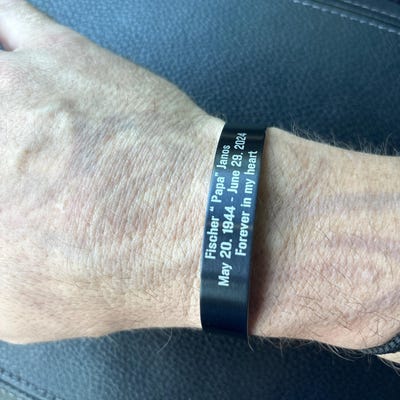 Memorial Bracelet in Honor of Fallen Soldiers, Stainless Steel or Black ...