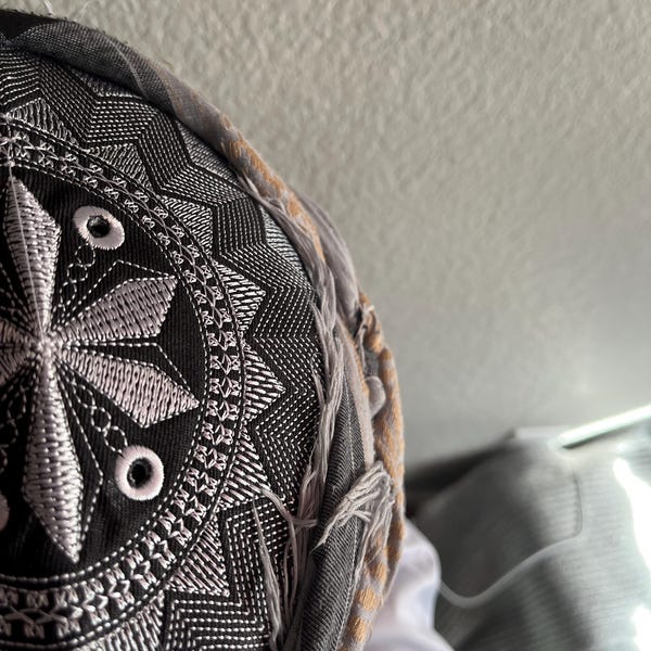 Omani Kufi Koofi Hat Topi Embroidery Handmade Cap Islamic Muslim Size ...