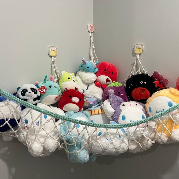 CROCHET PATTERN: Extra Large Stuffed Animal Squishmallow Corner Hammock ...