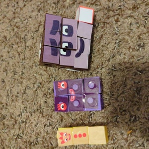 Numberblocks 0-20 Faces / for 2cm Cubes / A5 Sticker Printing / Instant ...