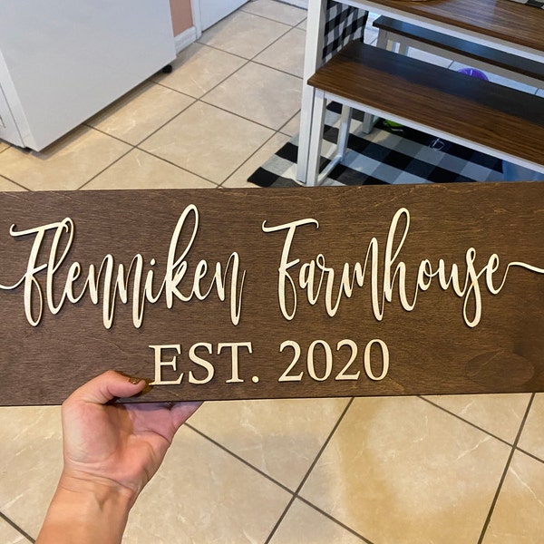 Personalized Name Wedding Gift Rustic Personalized Sign Rustic Wood ...