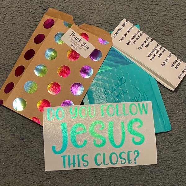 Do You Follow Jesus This Close Decal for Car, Funny Jesus Sticker ...