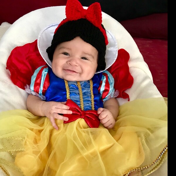Snow White Wig Hat, Snow White, Disney Princess Snow White Hat, Snow ...