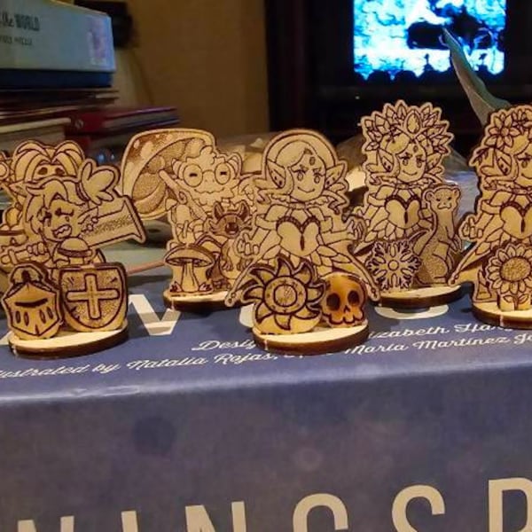 Orc Miniature set of 6 Dungeons and Dragons Dnd Pathfinder TTRPG 2D ...