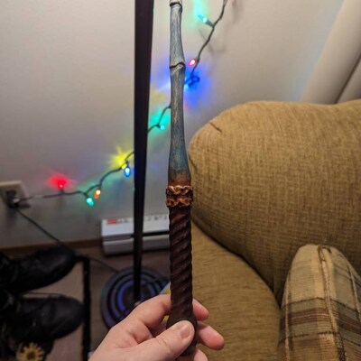 Laser Cut Wand Stand With Engraving Black Walnut or Cherry - Etsy