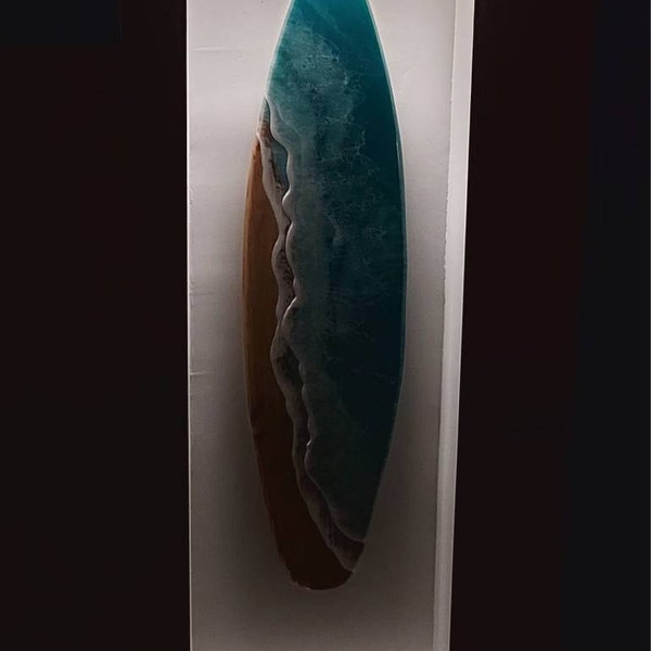 Live Edge Bath Board With Ocean Waves, Black Walnut Wood - Etsy