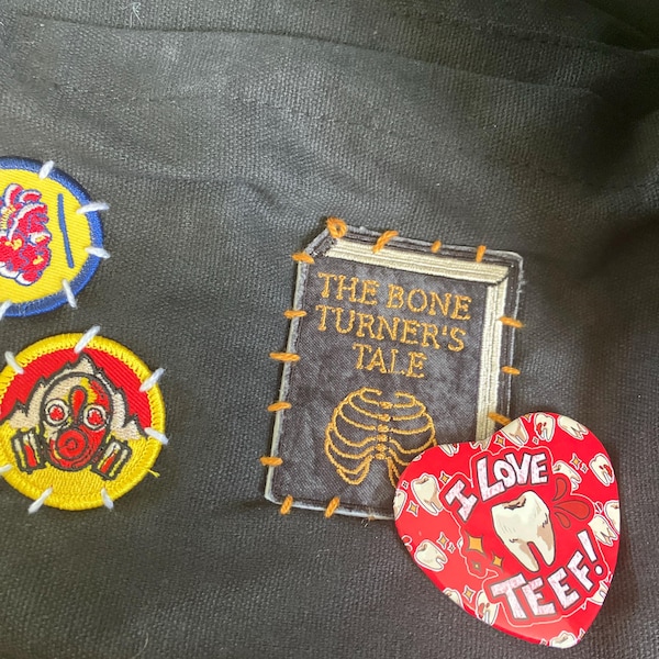 Spooky Archives Bone Turner Patch - Etsy