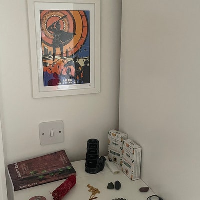 Icarus Greek Mythology Print, Graphic Minimalist Wall Art, the Fall of ...