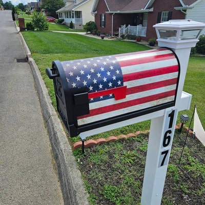 Patriotic Mailbox Cover American Flag Mailbox Covers Magnetic Magnetic ...