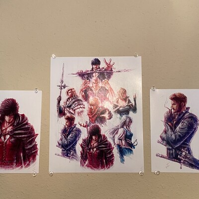 Final Fantasy XVI Dominants Limited Edition Fine Art Sketch Print FF16 ...
