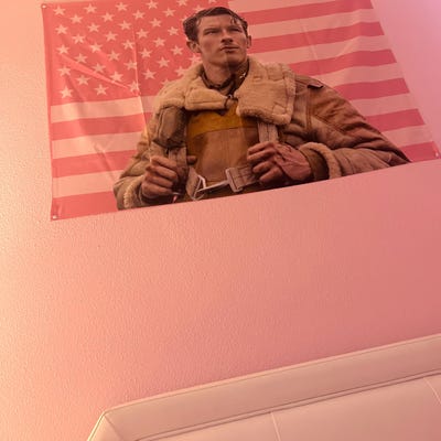 Original Austin Butler Pink Wall Tapestry American Flag - Etsy