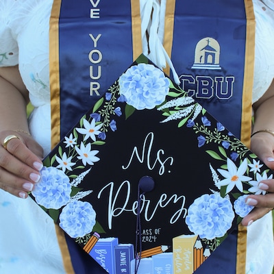 Grad Cap Topper Teacher, Graduation Cap for Teachers, Elementary ...