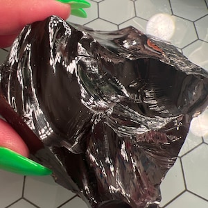 Black Obsidian Stone XL Rough Raw Chunk 1 LB to 7 LB High - Etsy
