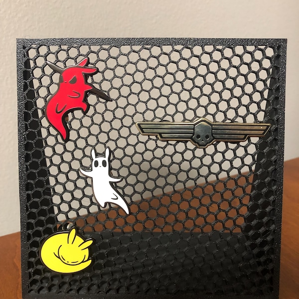 3D Printed Enamel Pin Display Board: Desktop & Shelving - Etsy