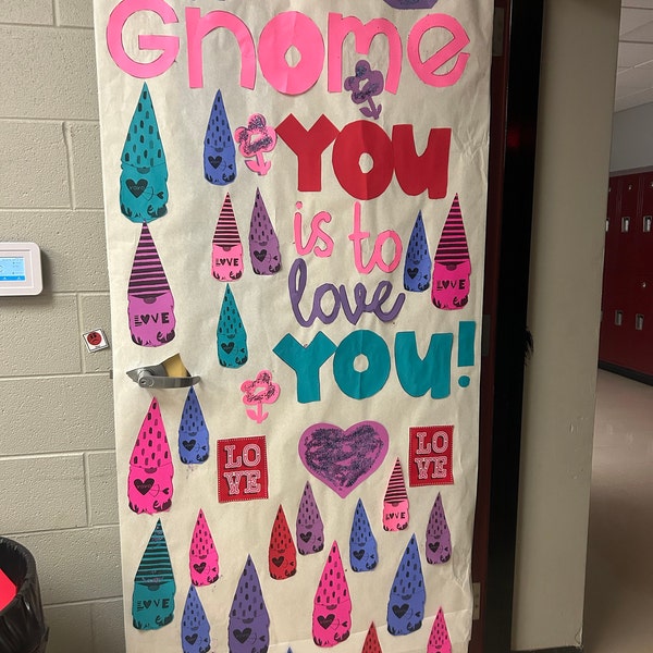 GNOME DOOR Classroom Bulletin Board Door Decor Back to School Door Set ...