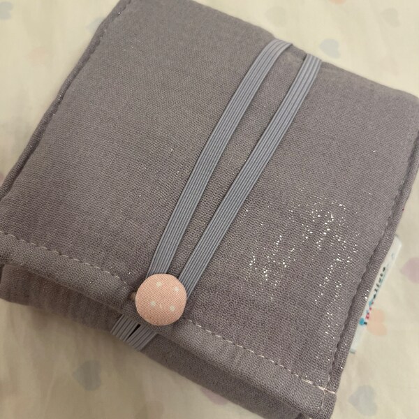 Padded Pouch Made With Japanese Fabrics. Strap Made of Real Leather ...