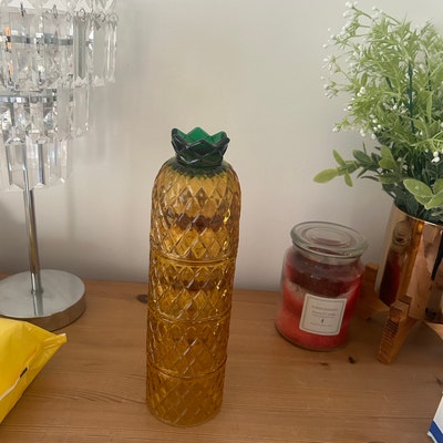 Pineapple Stacking Cocktail Glasses Set of 4 Glassware Whisky Drinking ...