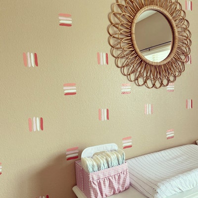 Strip Decal Hand Drawn Stripes Decal Multi Colored Strip - Etsy