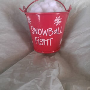 Snowball Pail: Winter Tiered Tray Decor, Elf Prop, Christmas Ornament ...