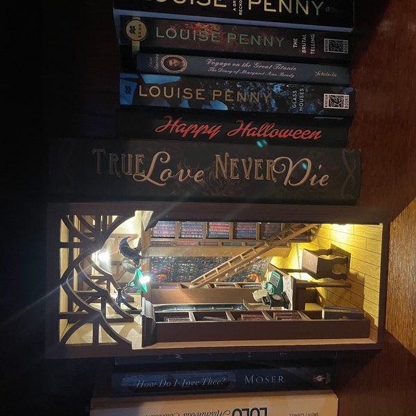 The Shining Book Nook Shelf Insert Bookshelf Decor Gift Movie Diorama ...