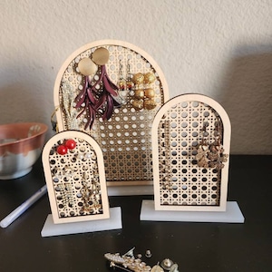 Boho Seashell Wooden Decor Faux Rattan, Art Deco Tile, Honeycomb Mesh ...