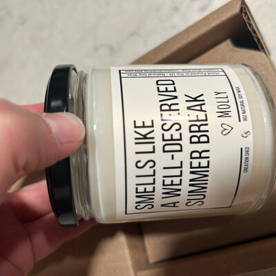 Personalized Funny Teacher Gift, Smells Like a Well Deserved Summer ...