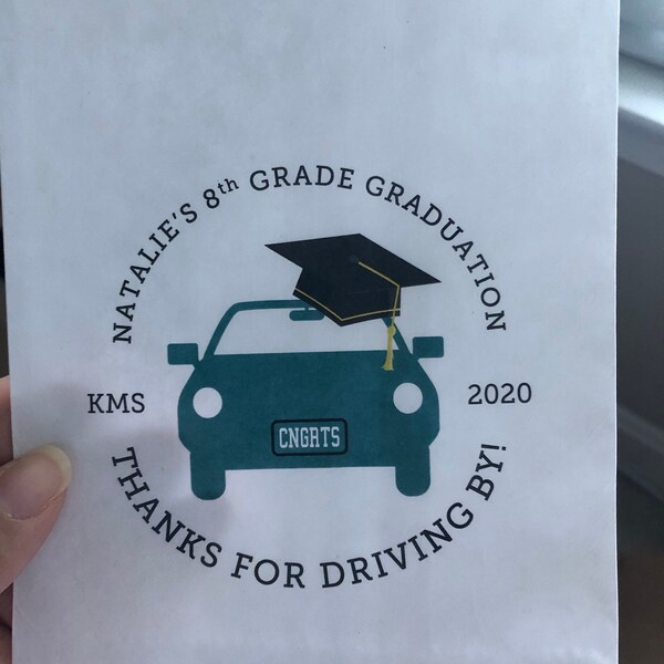 Drive by Graduation Party Favors - Car Parade Graduation Favor Bags ...