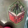Horror Book Decal, Scary Book Club Sticker, Library Sticker, Reading ...