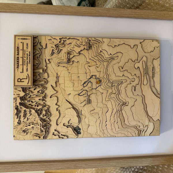 Arizona Wooden Contour Map | Retirement Gift for Nature Lovers - Etsy