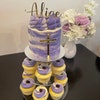 Christening Cake Topper - Name Cake Topper With Separate Cross Cake ...