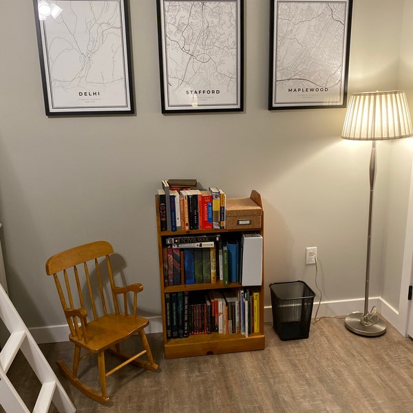 Set of 3 ANY CITY Map Posters, Personalized Map Prints, Custom ...