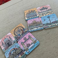 Brighton Colourful Cityscape Print Illustrated Landmarks - Etsy UK