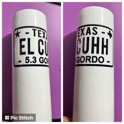 El Cuhh Texas License Plate SVG - Etsy