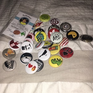 Punk Grunge Buttons Pins Rebel Set Pack of 35 1 Pinback | Etsy