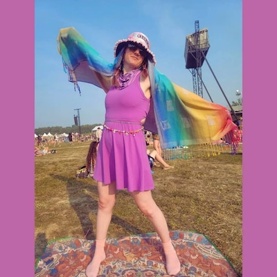 Trippy Dreams Drop Chain, Chain and Bead Belt, Festival Fashion - Etsy