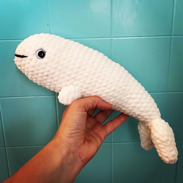PATTERN: Bianca the Beluga Whale Pattern - Amigurumi Beluga Pattern ...