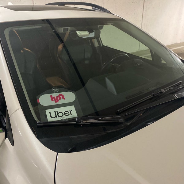 Place Lyft / Uber Signs Here Label Placard Sign Removable Holder (pair ...
