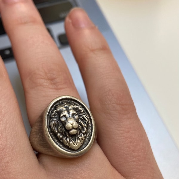 10k Gold Wolf Wedding Ring, Handmade Wolf Ring, Statement Ring, Pinky ...