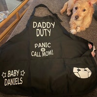 Daddy Duty Apron, Diaper Duty Aprons, Dad Apron, New Dad Gift, Funny ...