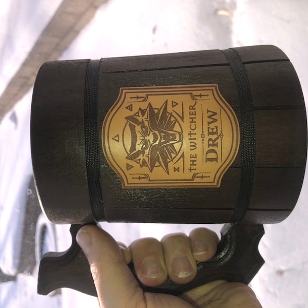 Witcher Mug | Geralt Medallion Personalized Gift | Witcher Gamer Gift ...