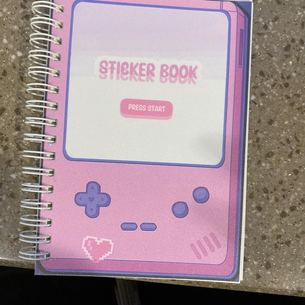 Aesthetic Reusable Sticker Book - A6 4.25 X 6” Size - Gamer Girl Kawaii ...